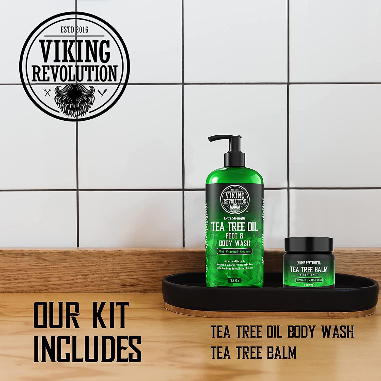 Men's Tea Tree Oil Kit for Athlete's Foot, Jock Itch, Eczema & Body ...