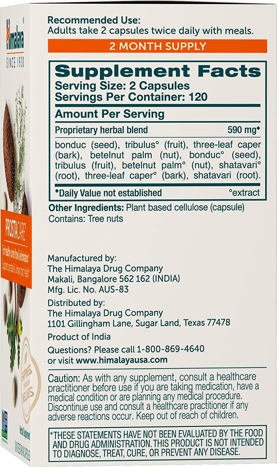 Himalaya ProstaCare 240 Vegetarian Capsules - Natural Support for ...