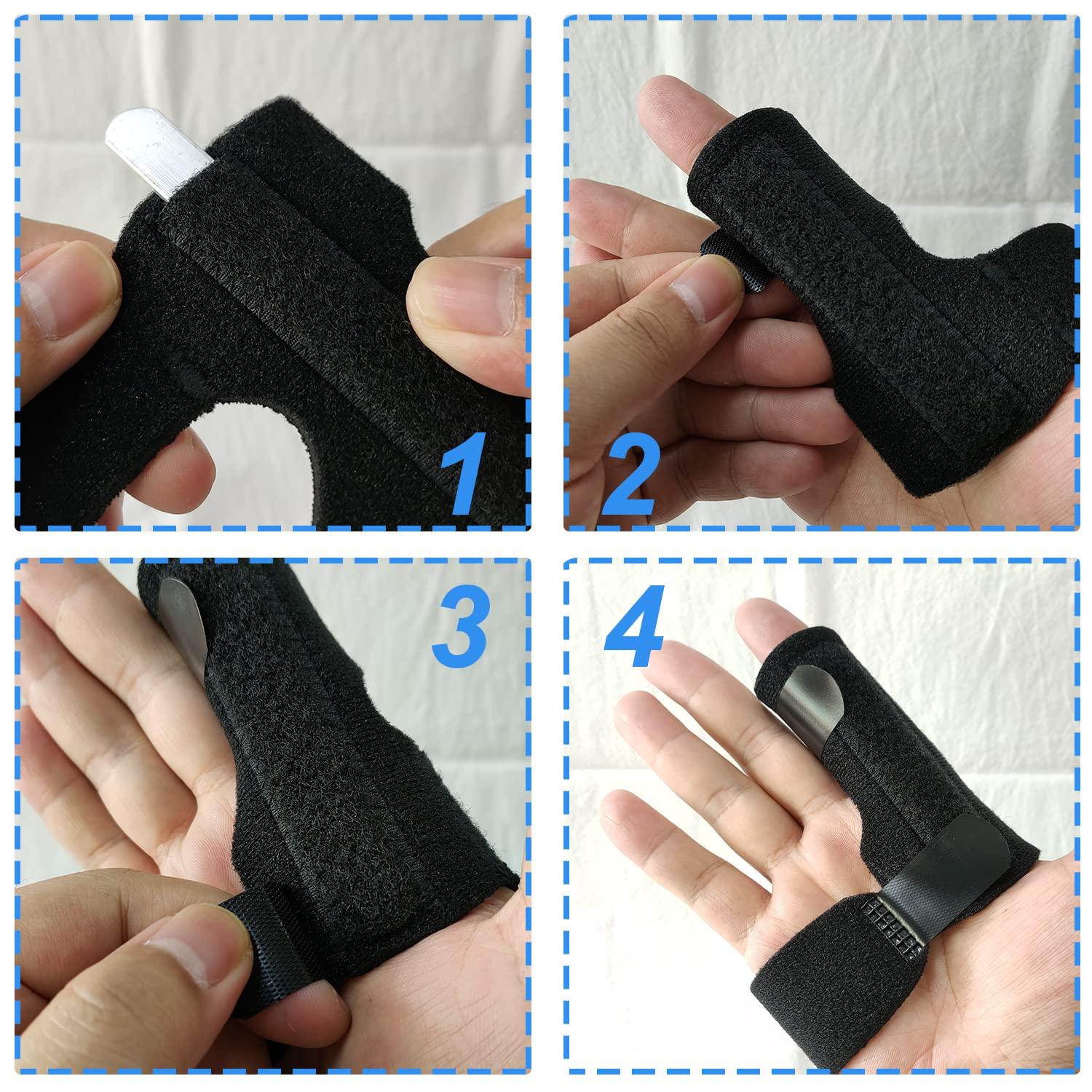 Topbine 2-Piece Black Neoprene Finger Rail - Support for Sports ...