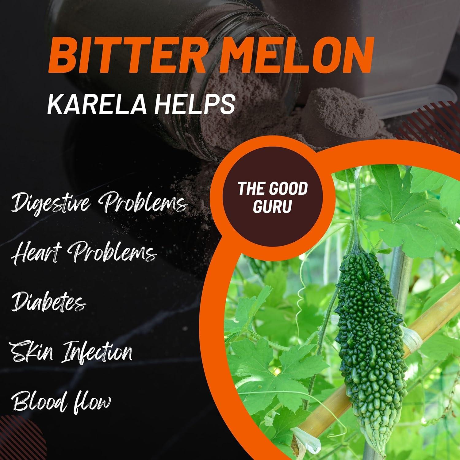 The Good Guru Bitter Melon Powder Karela Powder- 250g | Blood Purifier ...