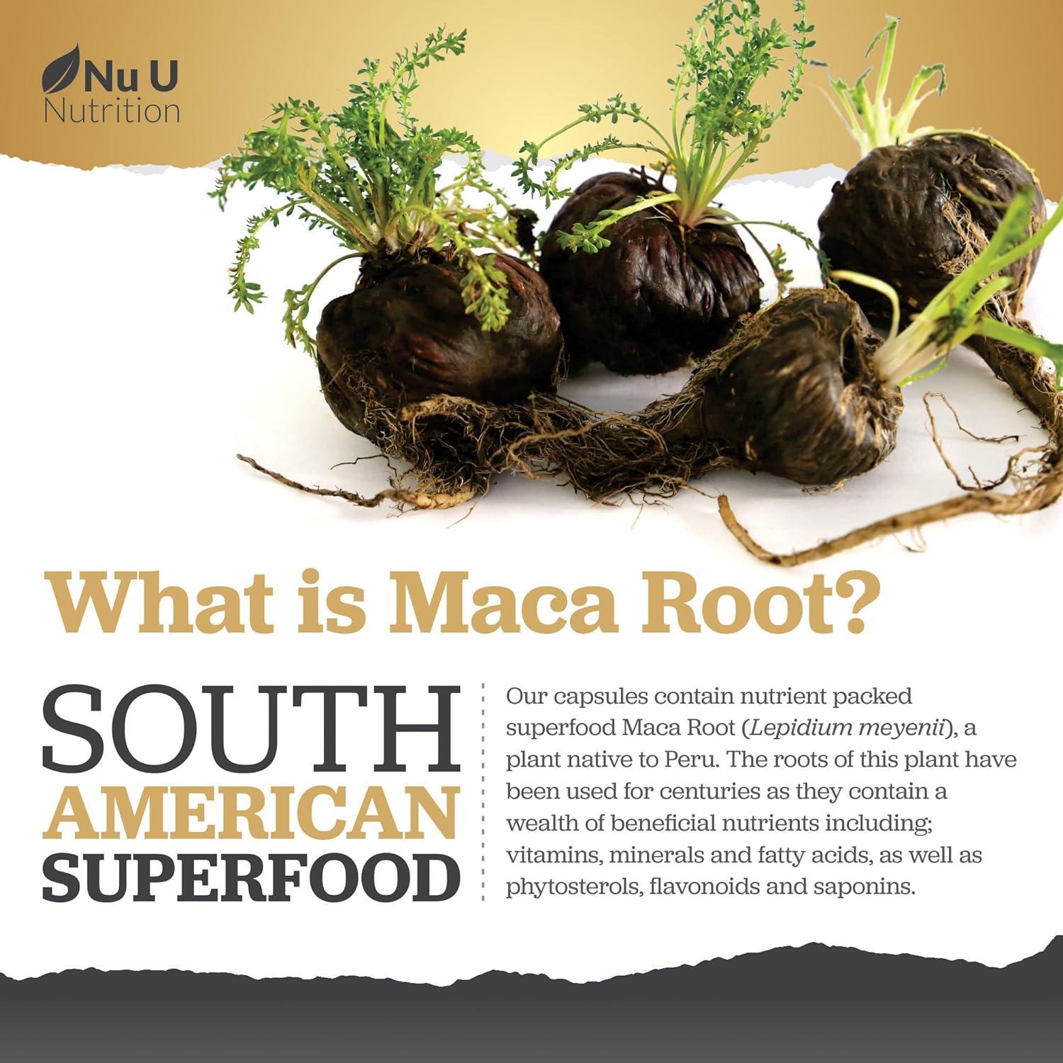 Maca Root 6000mg High Strength Complex with Peruvian Maca, Ginseng ...