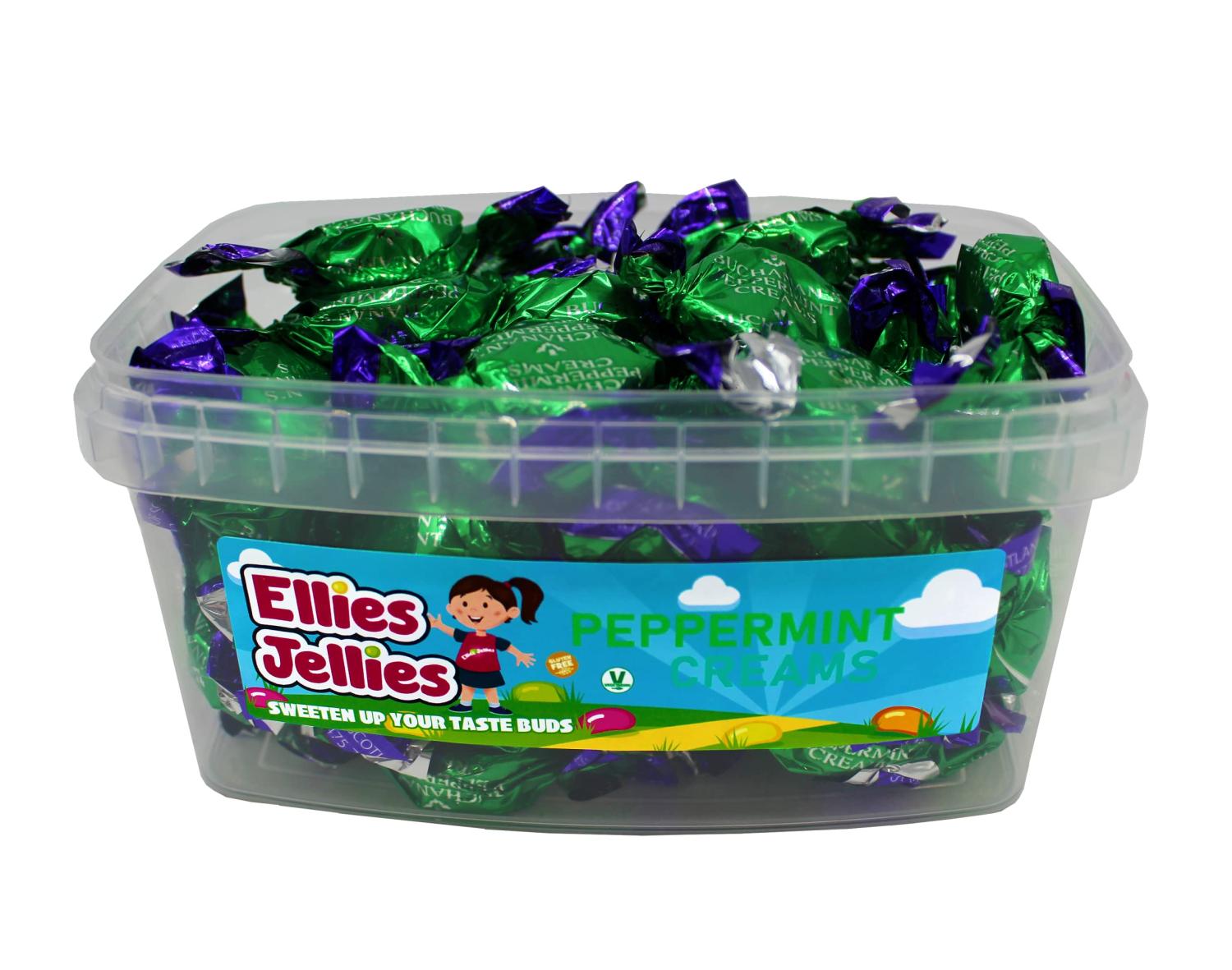 Ellies Jellies Peppermint Creams 578g Rectangle Tub | Buy Now with ...