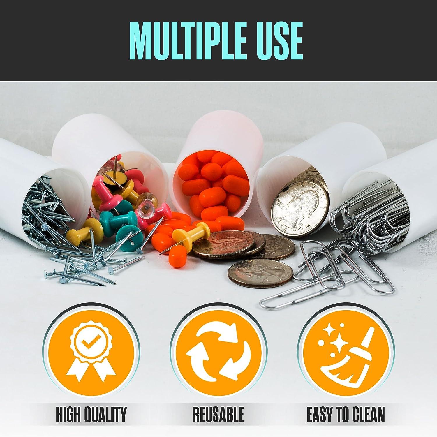 Houseables 60 Pack Film Canisters with Caps - 35MM Empty Camera Reel ...