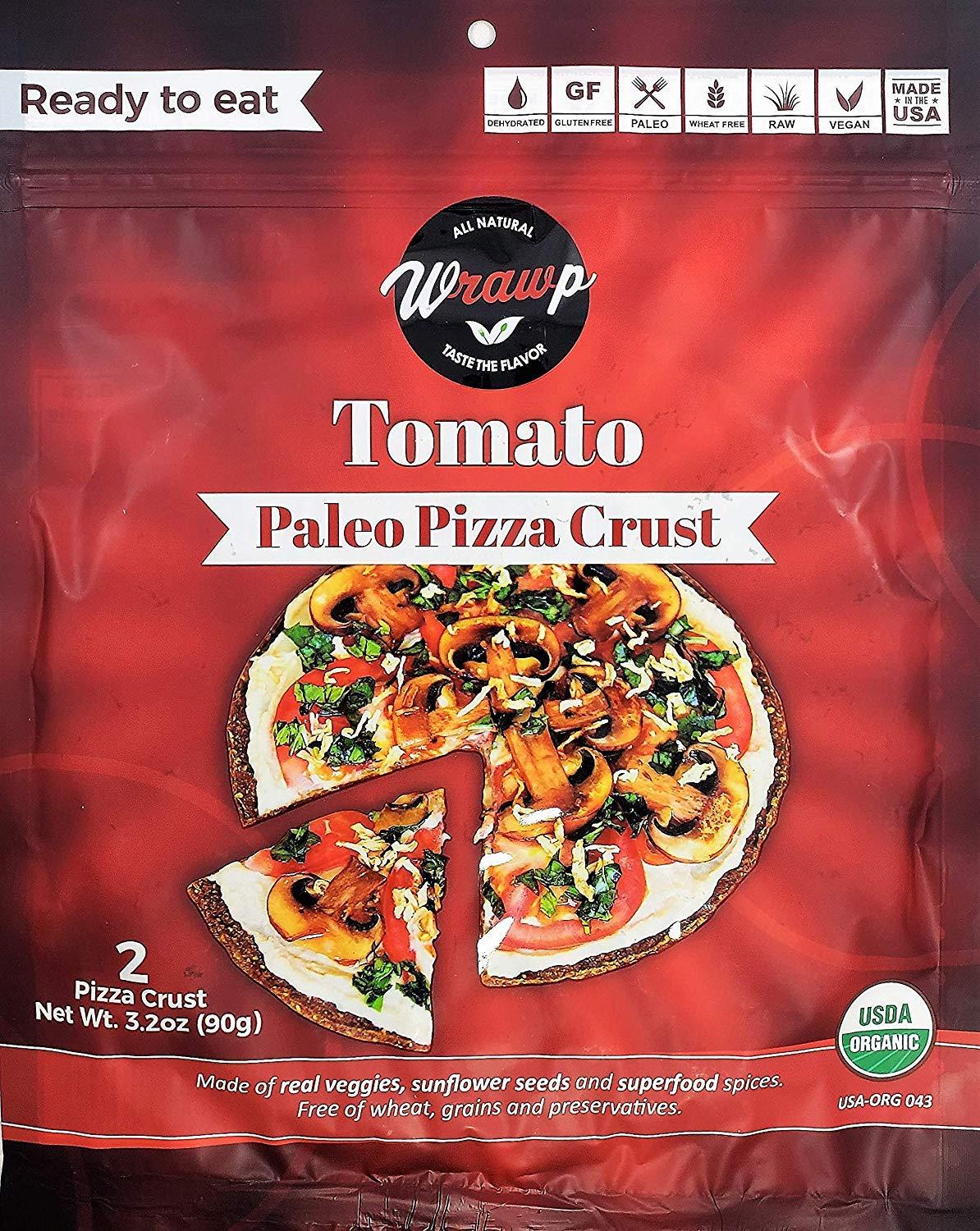 Paleo Pizza Crust | 3 Pack Tomato Flavored Organic Gluten Free Dairy ...
