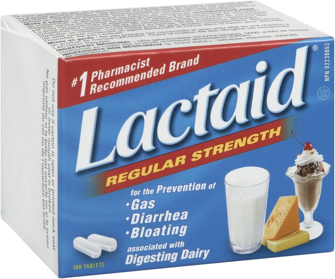 Lactaid Regular Strength Chewable Tablets - Fast-Acting Relief for ...