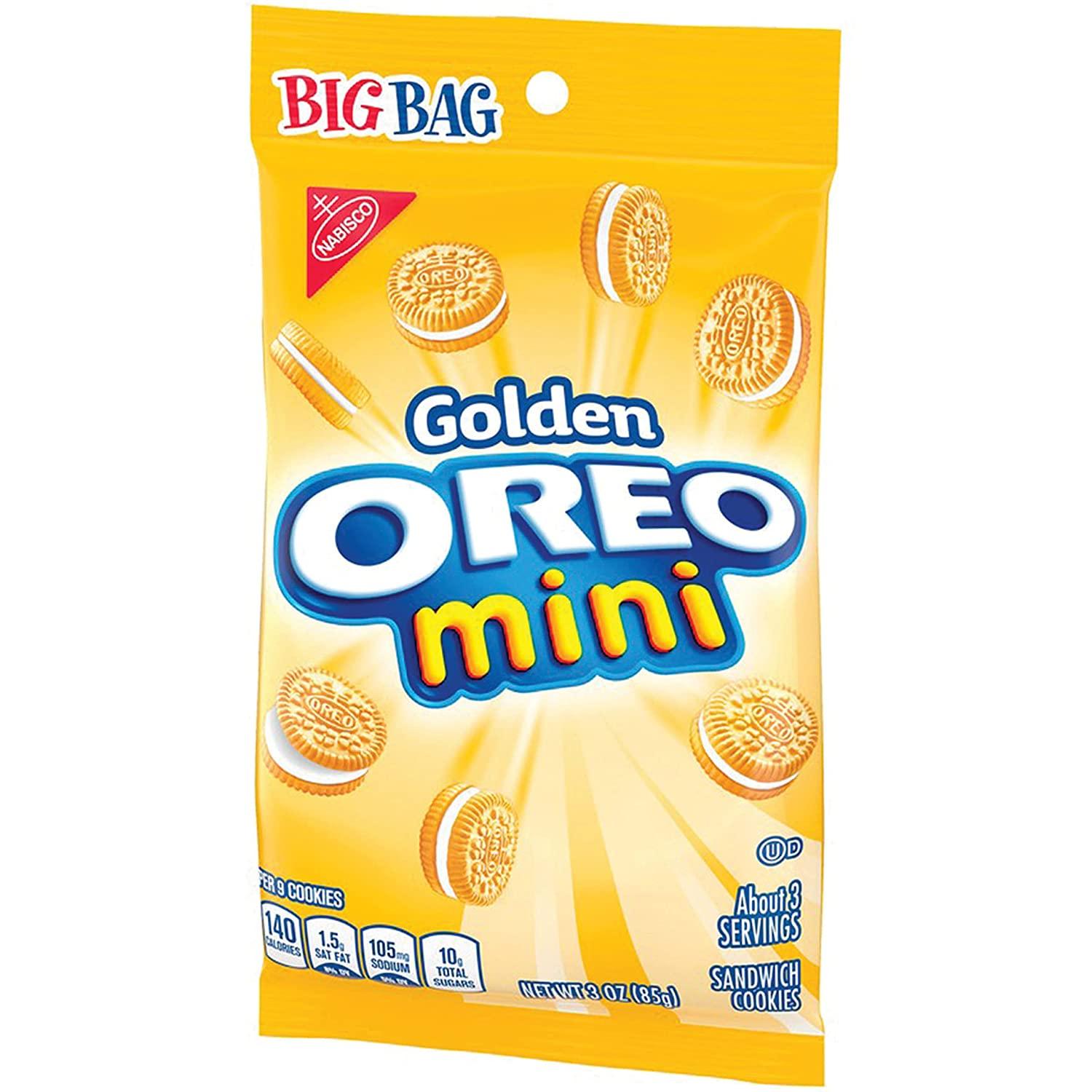 OREO Mini Golden Sandwich Cookies - Vanilla Flavor - 12 Big Bags | Buy ...