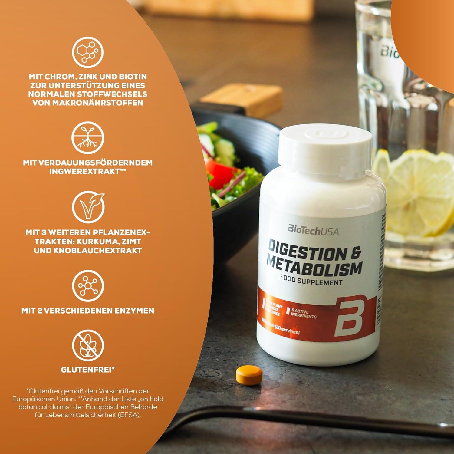 Buy Biotechusa Digion & Metabolism - Nutritional Supplement Tablets ...