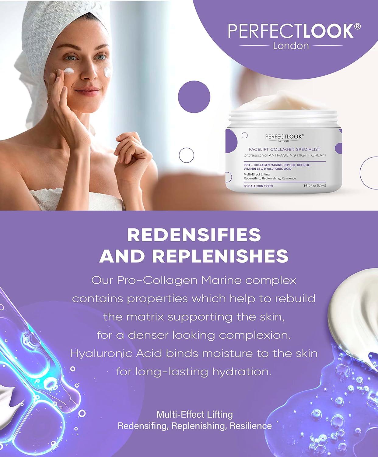 Perfect Look London Collagen Specialist Night Face Cream - Firming ...