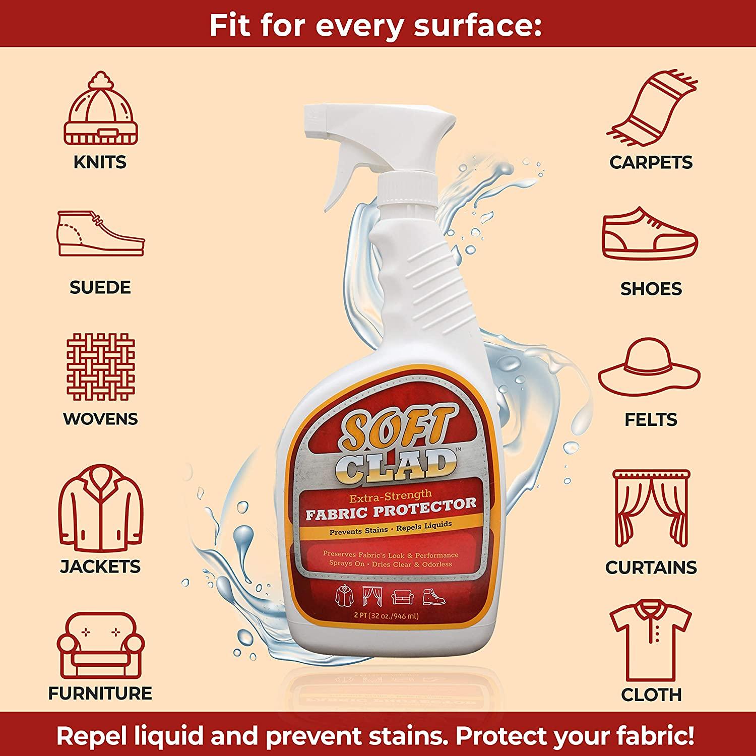 Extra Strength Fabric Protector Spray Prevents Stains and Repels ...