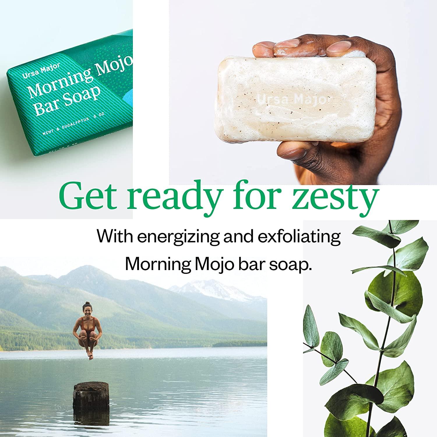 Ursa Major Morning Mojo Bar Soap 2-Pack - Exfoliating Soap with ...