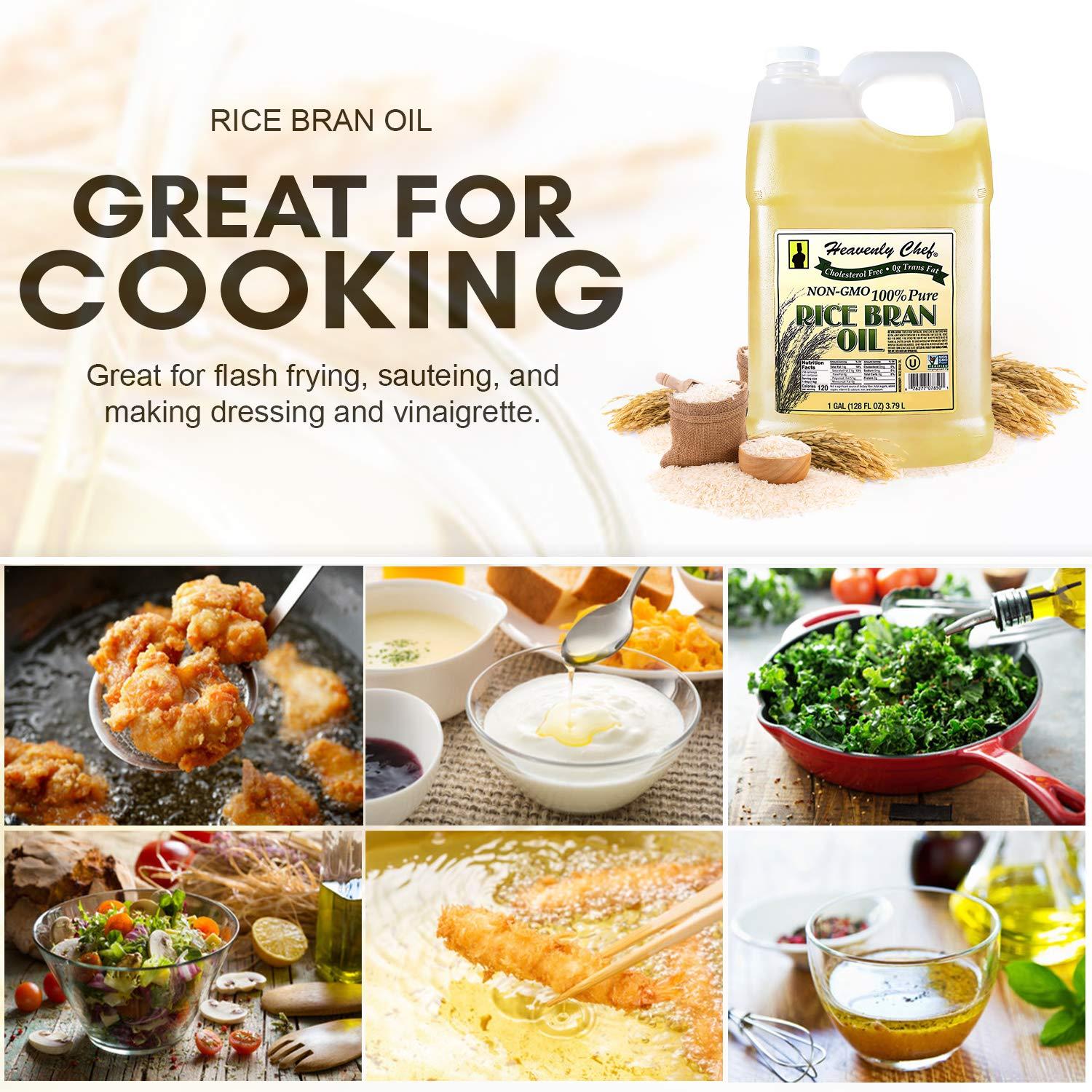 RICE BRAN OIL | 1 Gallon (128 Ounces) | Kosher | All- Natural Made from ...