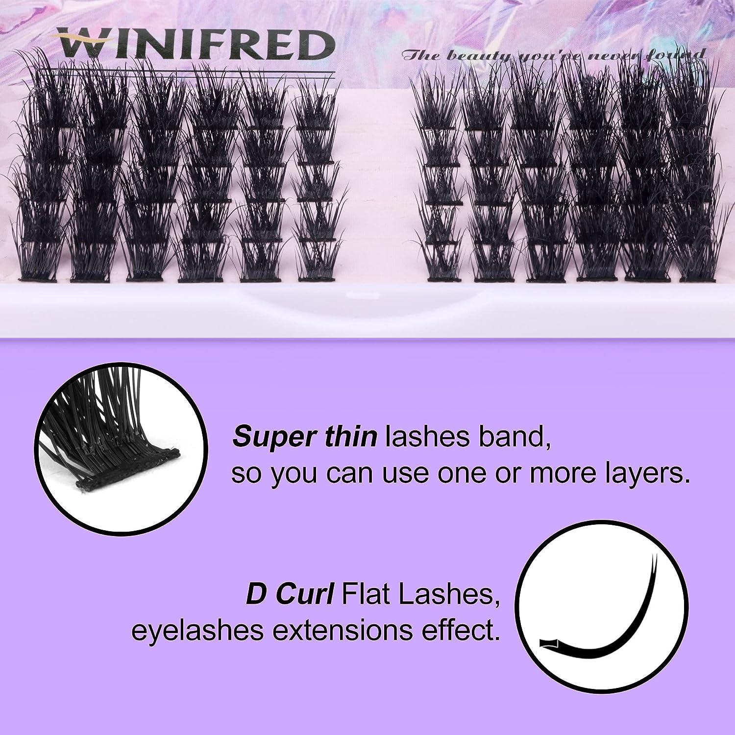 Individual Lashes Cluster Flat Lashes Mink Eyelashes Extension D Curly ...