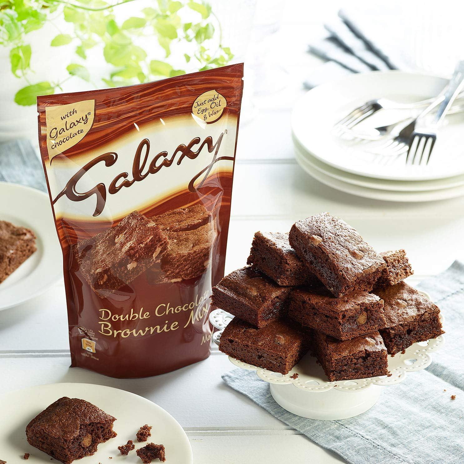 Galaxy Double Chocolate Brownie Mix - 5 x 360g (Makes 60 Brownies ...