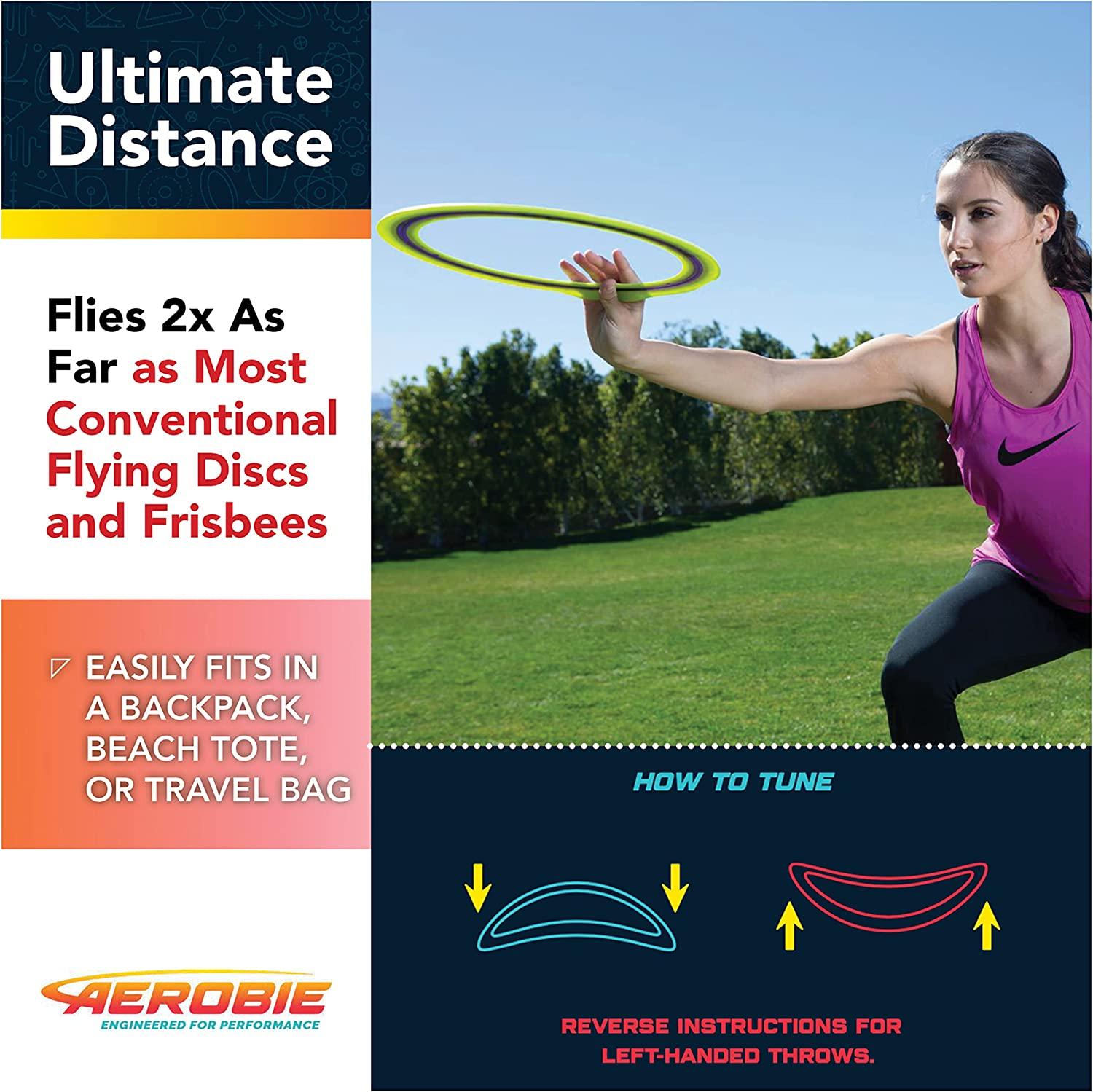 Aerobie Pro Ring Outdoor Flying Disc 14 inches Yellow Pro Ring Yellow ...
