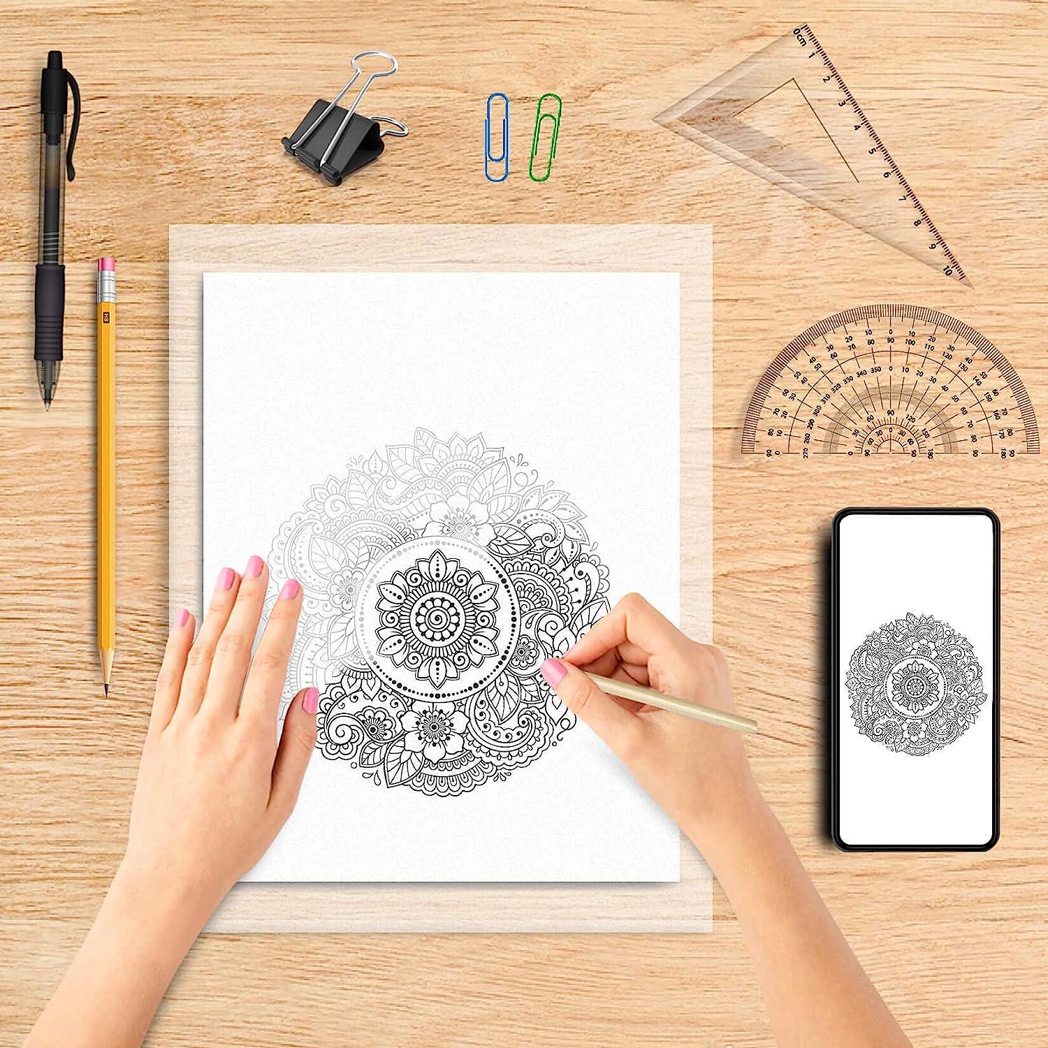 Transfer Paper Tracing Paper for Drawing Trace Paper - PSLER 240 Sheets ...