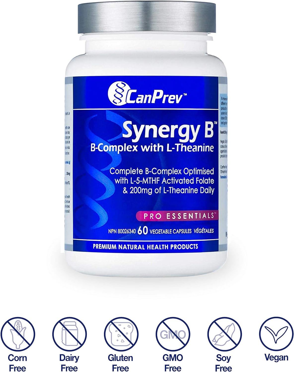 CanPrev Synergy B-Complex with L-Theanine 60 Vegi Capsules | Buy Now ...
