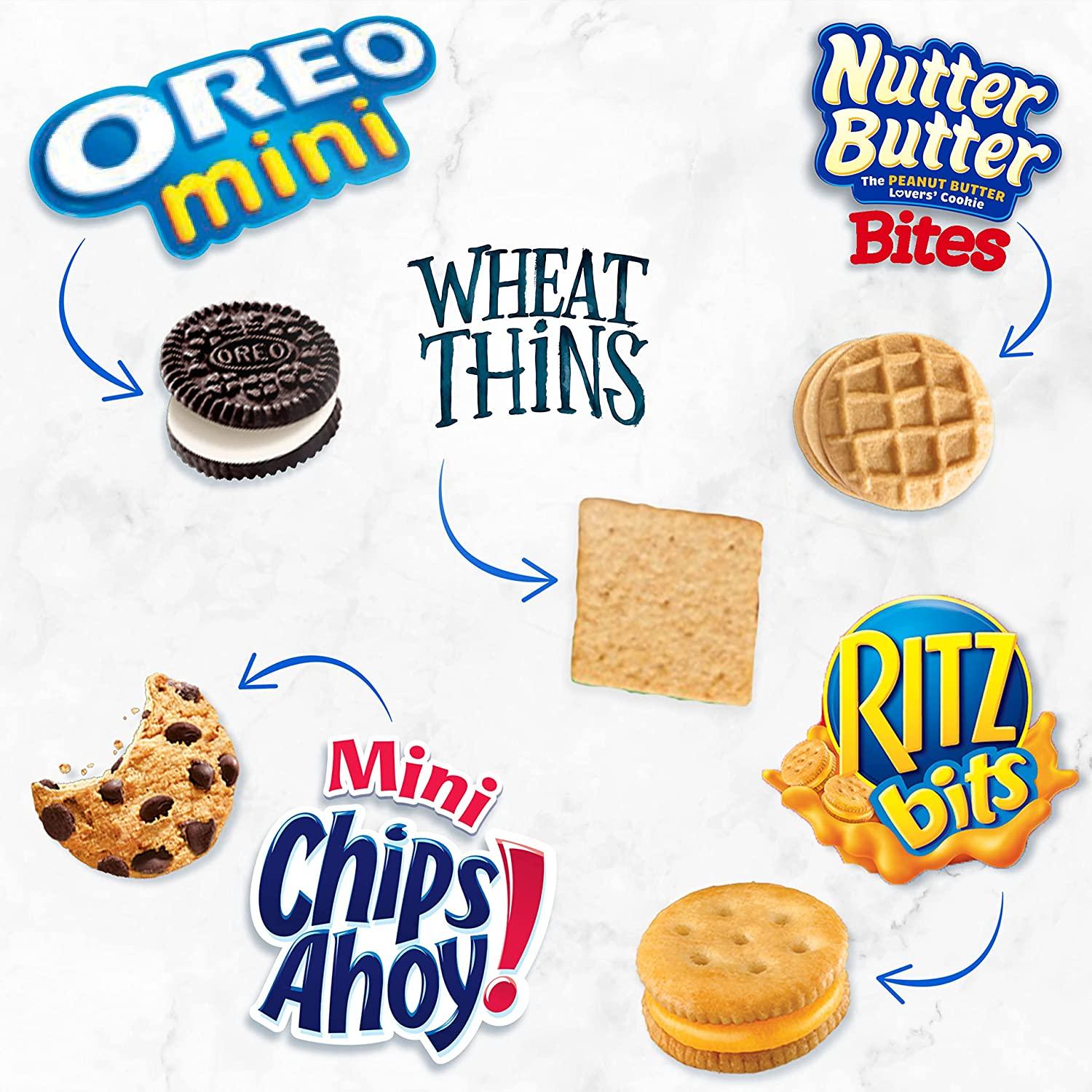 OREO Mini Cookies Mini CHIPS AHOY Cookies RITZ Bits Cheese Crackers ...