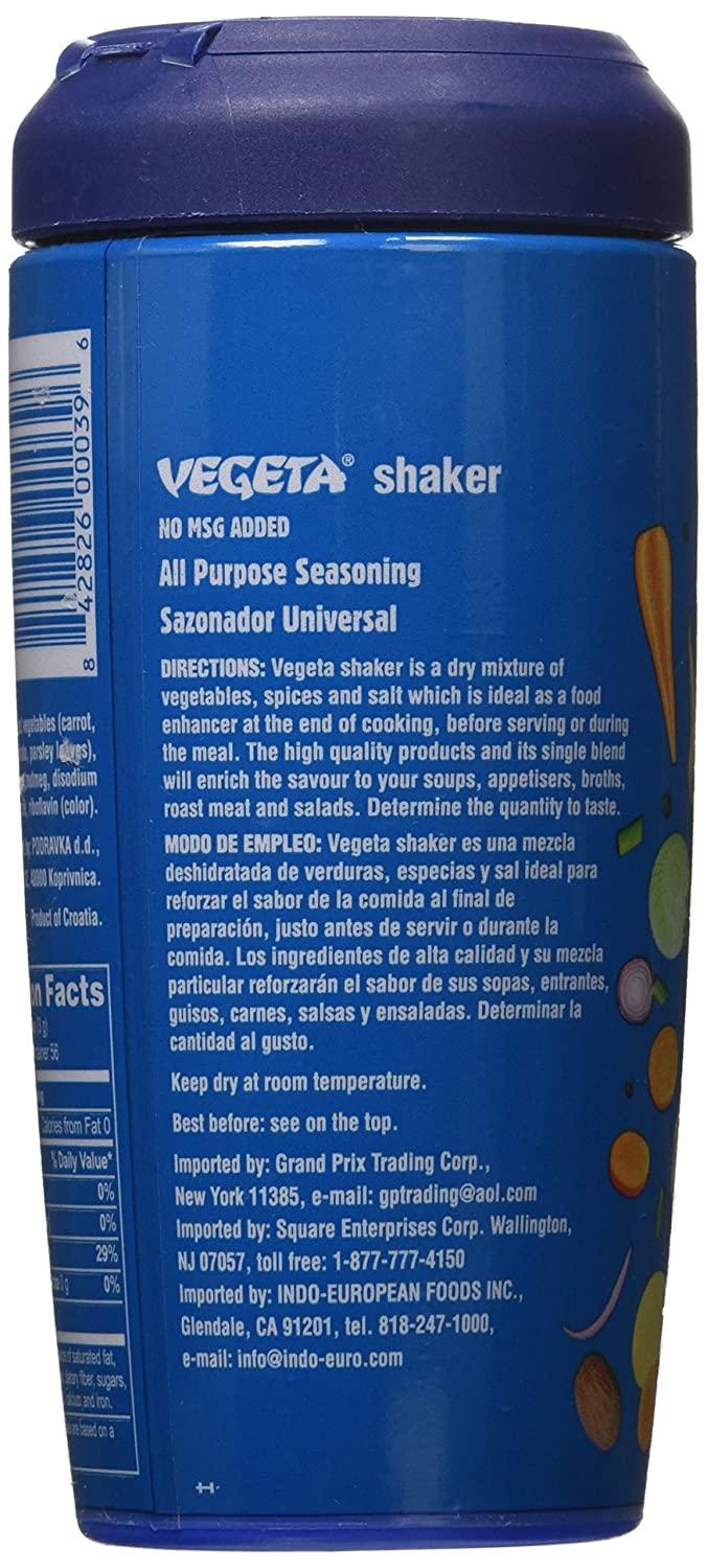 Vegeta Gourmet Seasoning 6oz Shaker - No MSG | Buy Online Now! | Buy ...