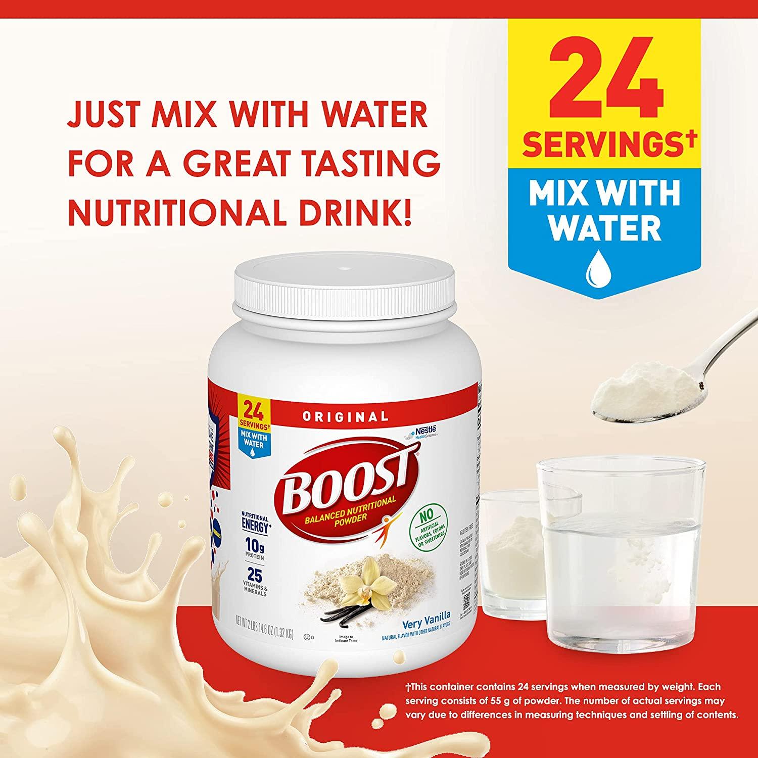 BOOST Original Balanced Nutritional Powder Drink Mix with 10g Protein ...