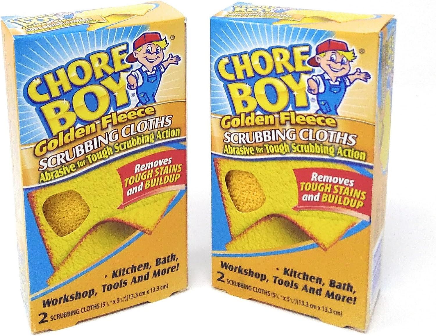 Chore Boy Golden Fleece Scrubbing Cloths 2-Units per Pack - 4-Pack ...