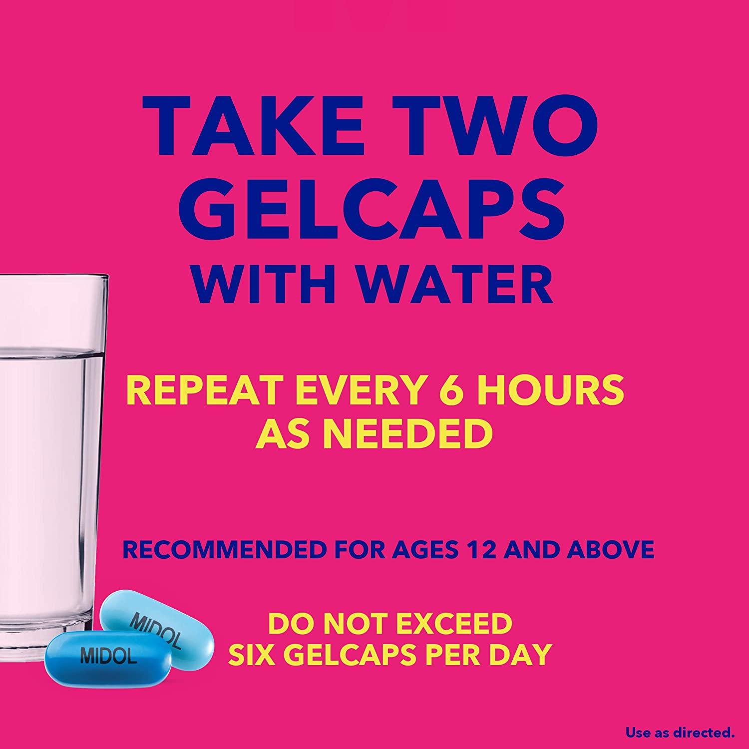 Midol Menstrual Complete Gelcaps - 24 ct | Buy Now with Express International Delivery | GoSupps.com
