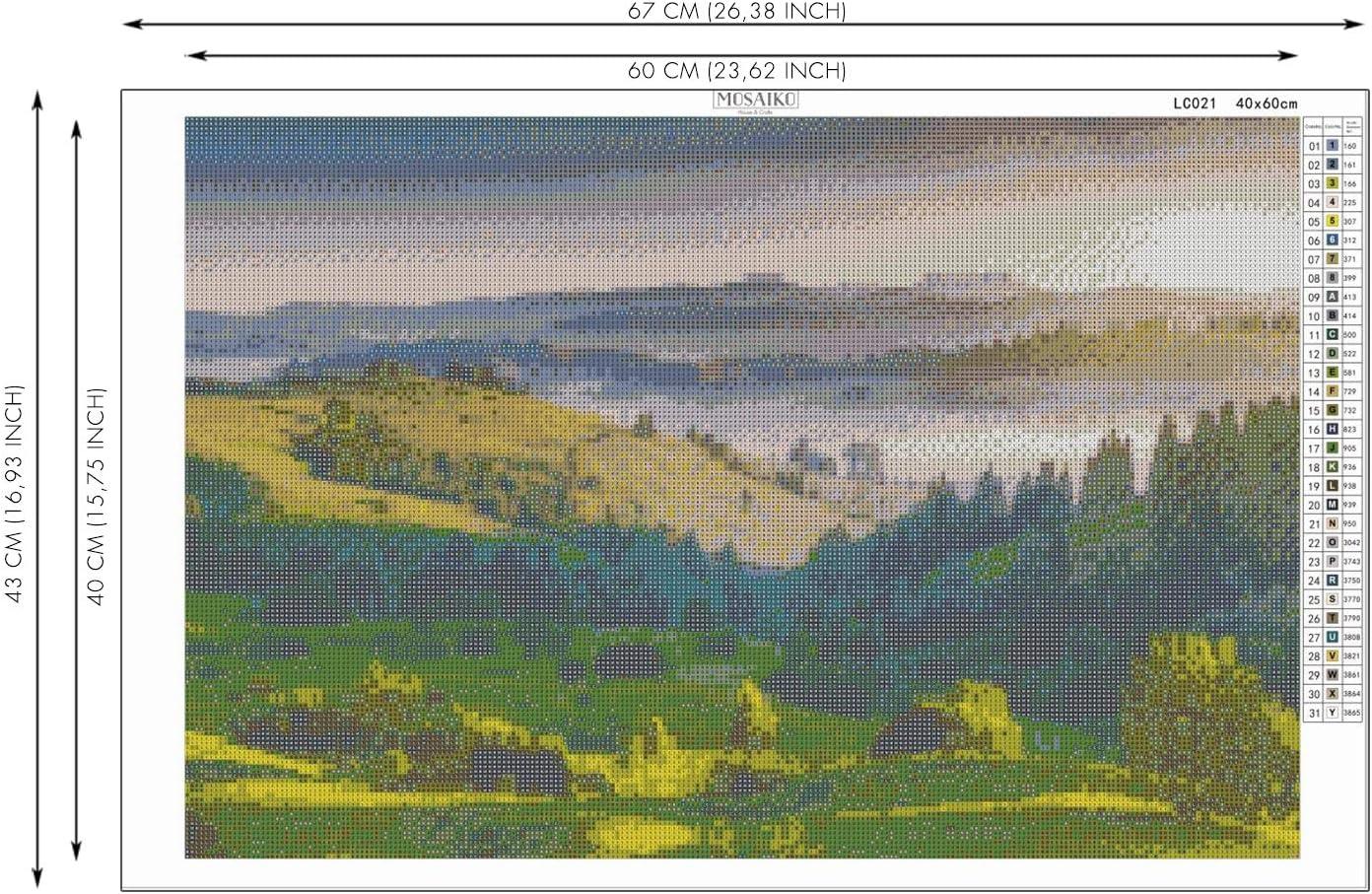 Mosaiko 16x24 inch Extra Large Diamond Painting Kit - 5D Full Drill ...