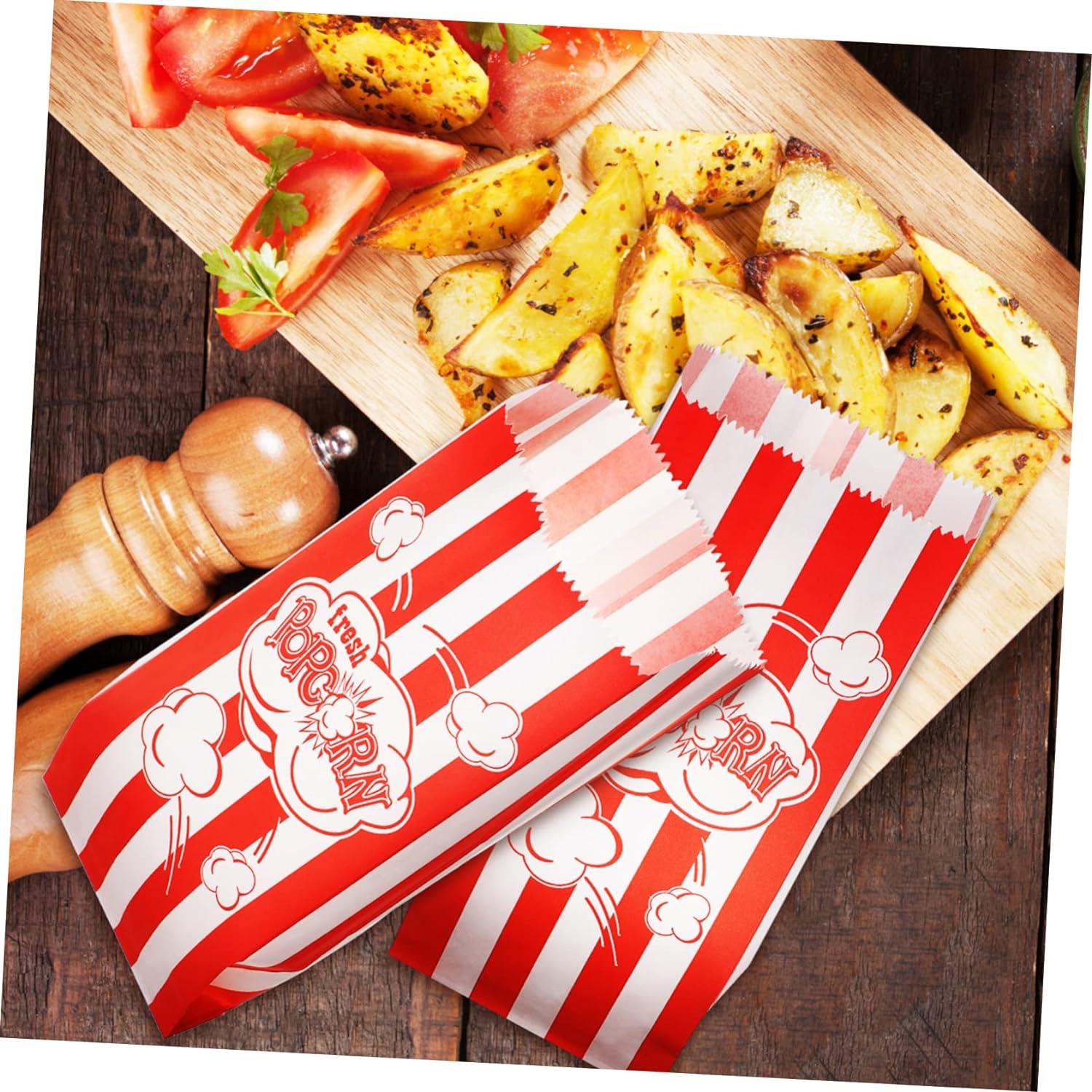 MAGICLULU 200 Pcs Packing Bag Candy Bags Popcorn Containers Paper ...