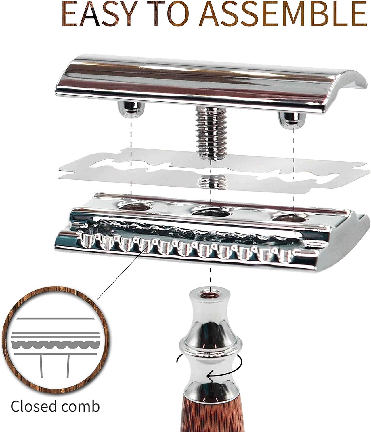 Bamboo Safety Razor | Double Edge Razor for Men and Women | Eco ...