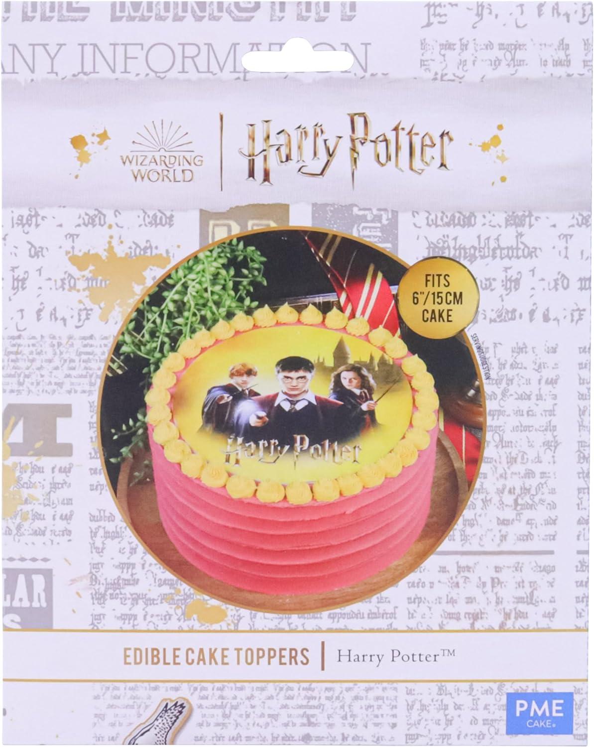 PME Harry Potter Small Sugar Sheet Cake Topper - Magical Decoration for ...