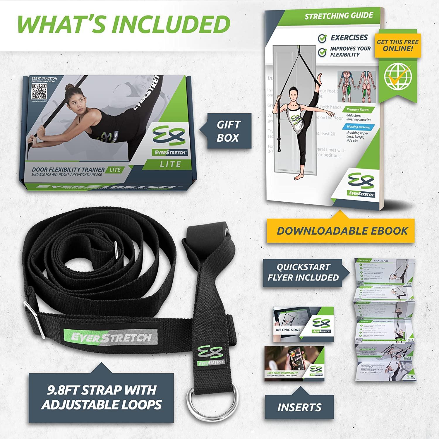 EverStretch Leg Stretcher LITE - Over The Door Flexibility Trainer for ...