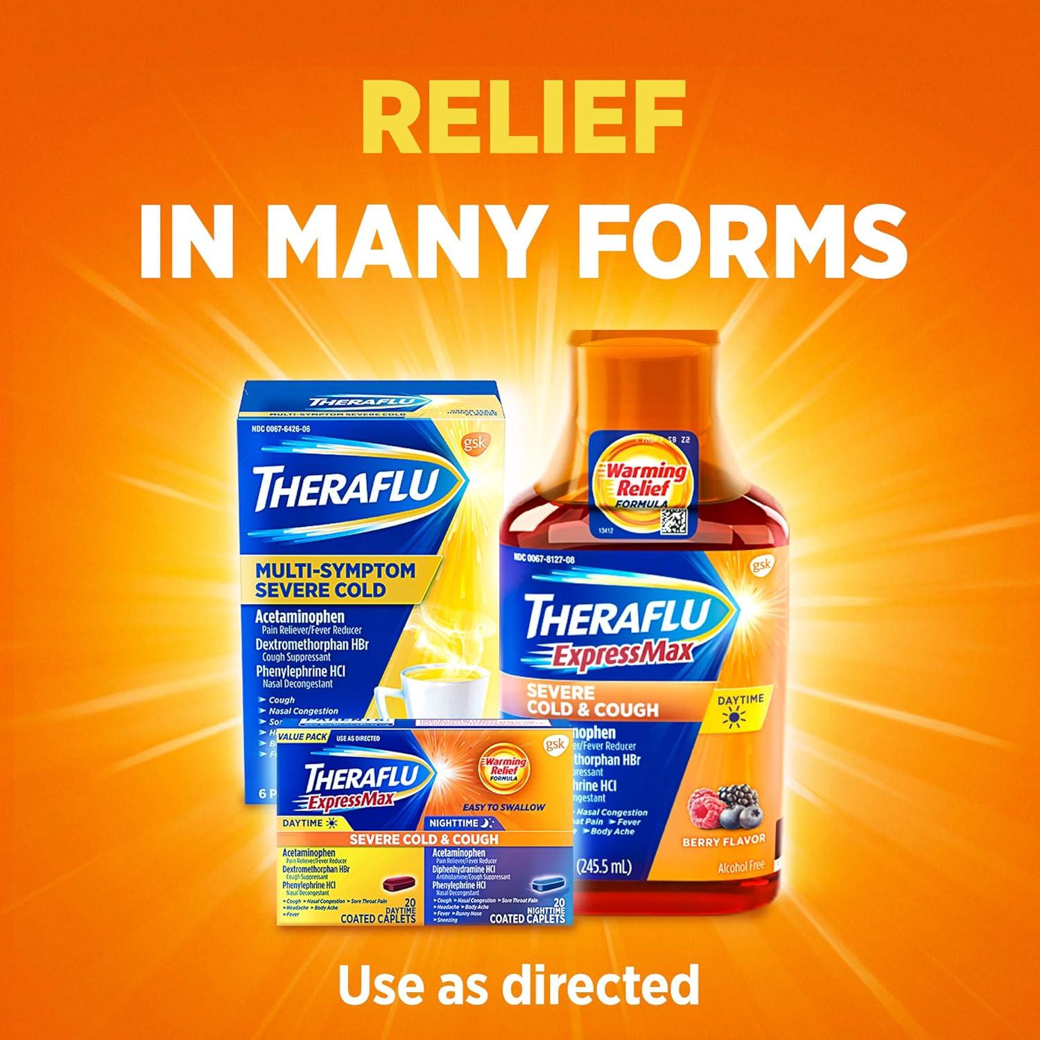Theraflu ExpressMax Daytime Severe Cold & Cough Relief Syrup - 8.3 oz ...