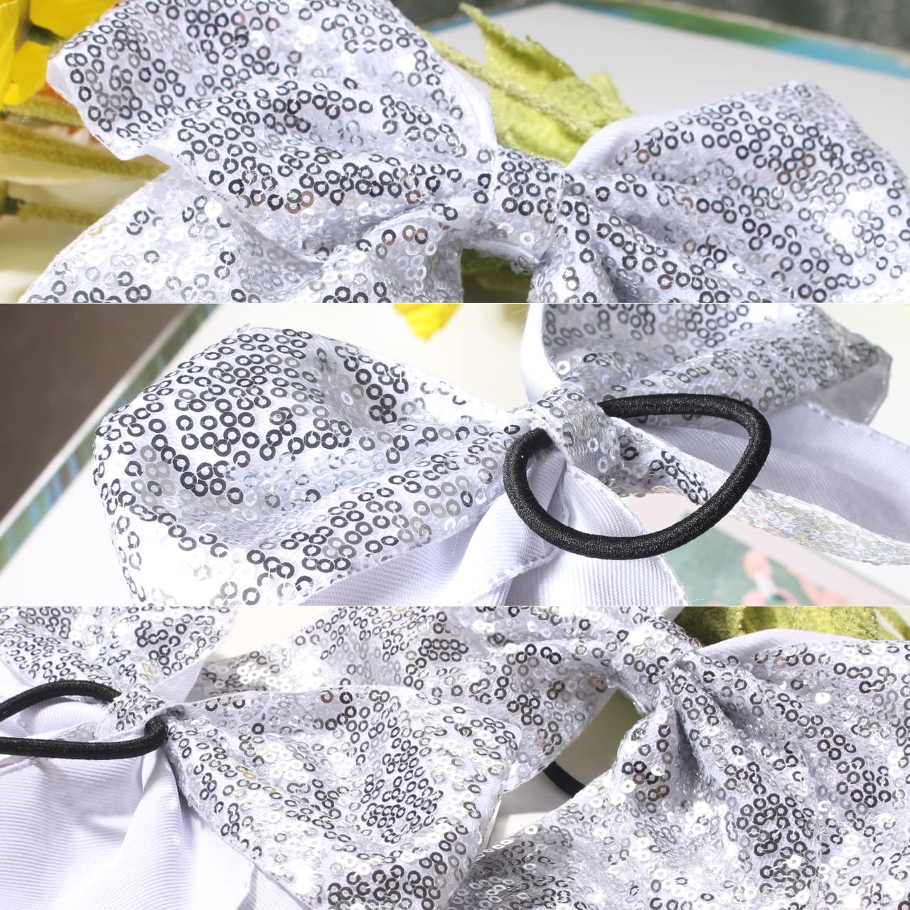 silver cheer bow