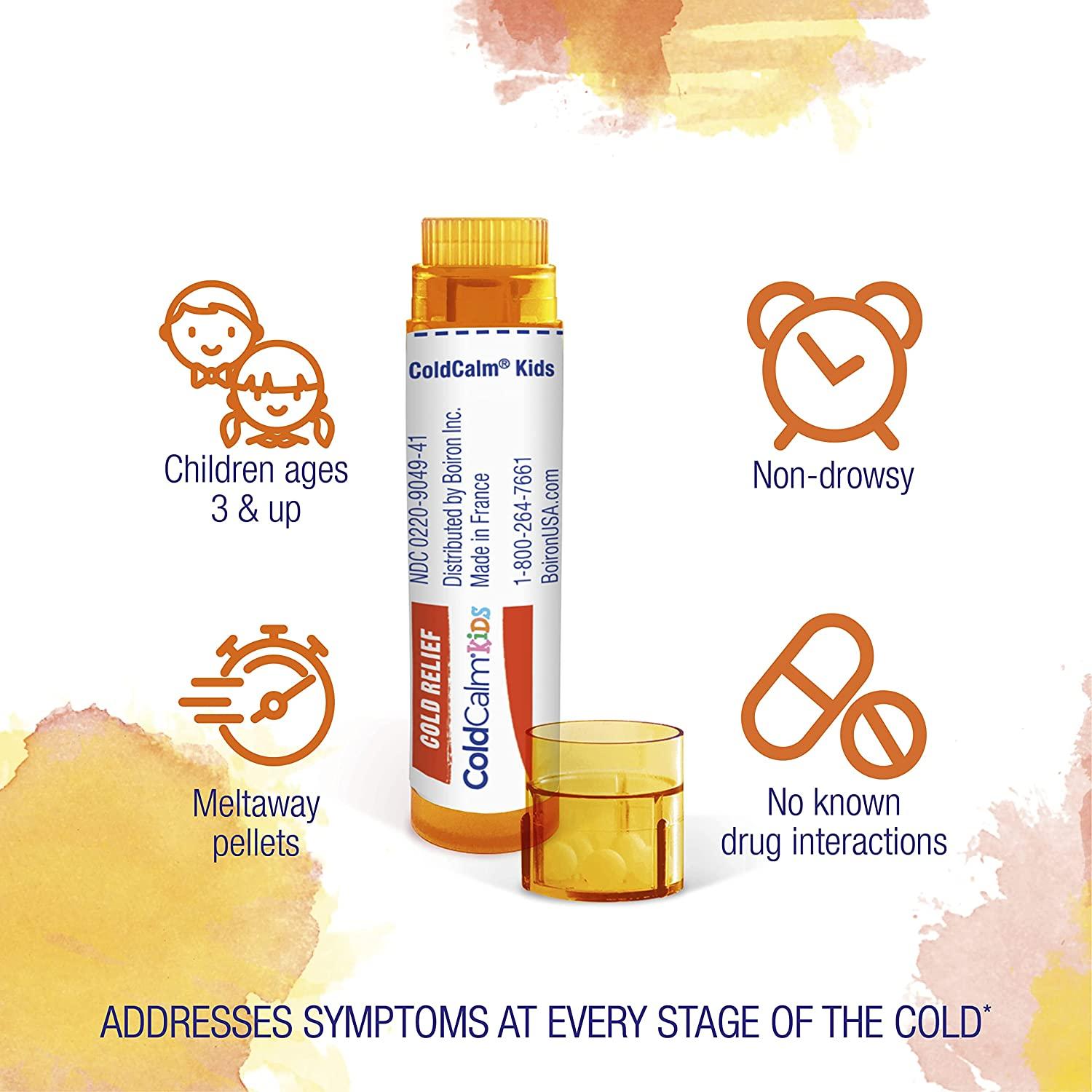 Boiron Children's Coldcalm - 2 Pack Homeopathic Cold Relief, 80 Pellets ...