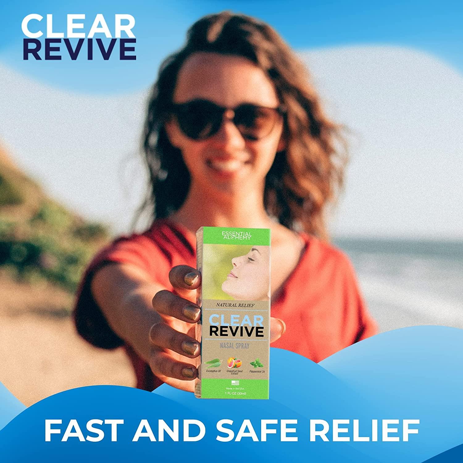 Clear Revive Nasal Spray: Fast Relief for Allergies, Sinus Irritation ...
