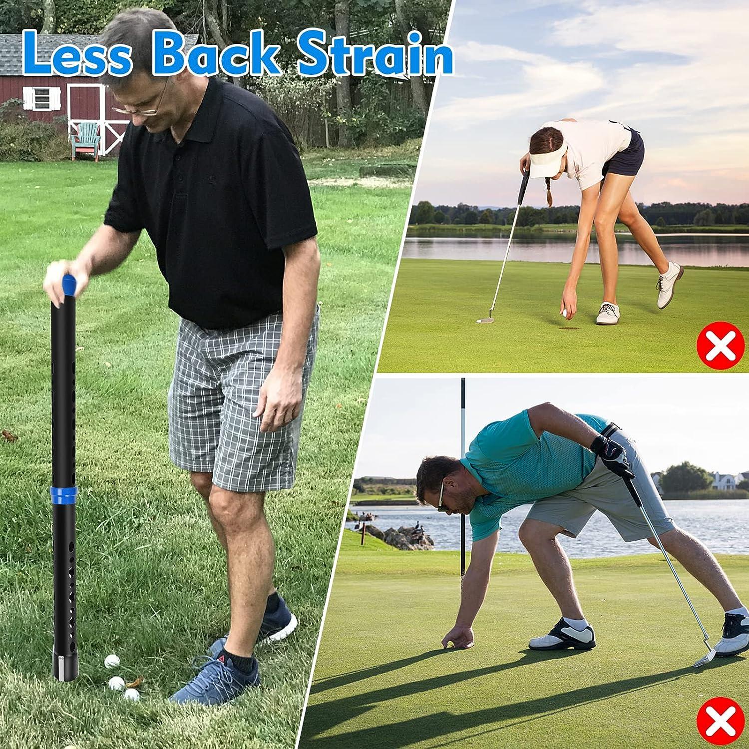 Melanther 34.25 Inch Aluminum Golf Ball Retriever - Holds 20 Balls ...