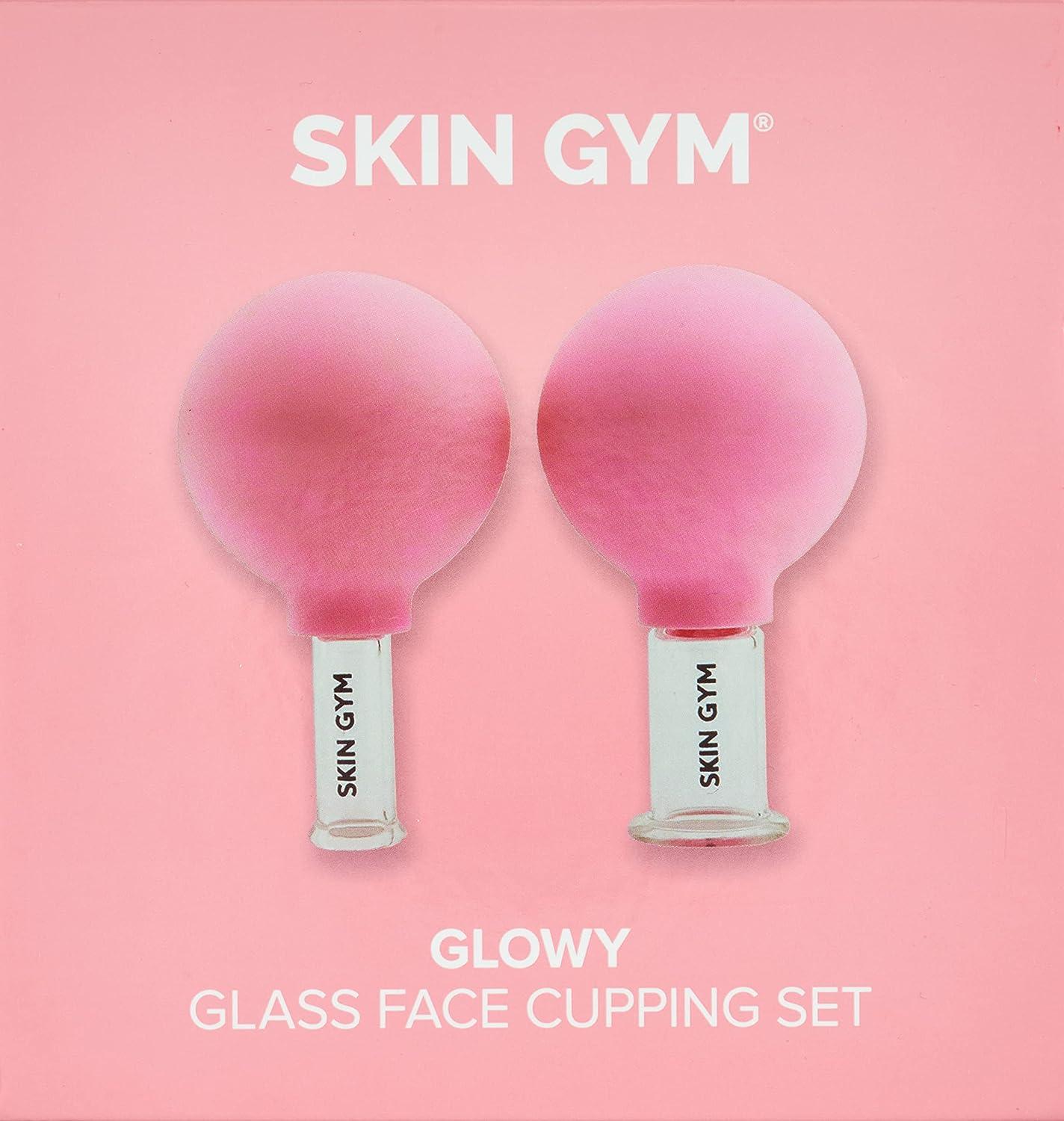 Skin Gym Glass Facial Cupping Set for Cellulite & Wrinkles - Vacuum ...
