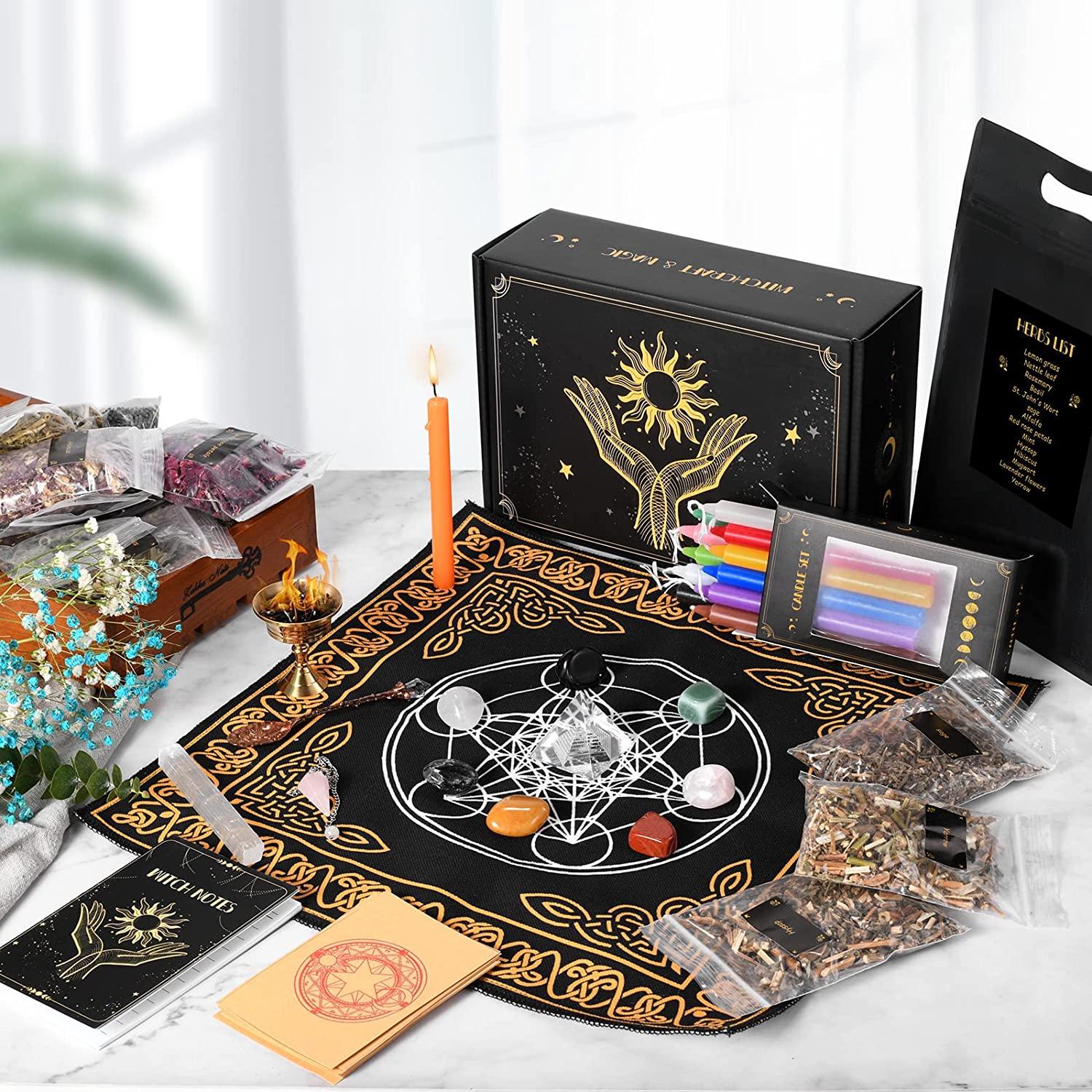 Witchcraft Supplies Kits 60 Packs - Spell Herbs Chakra Healing Stones ...