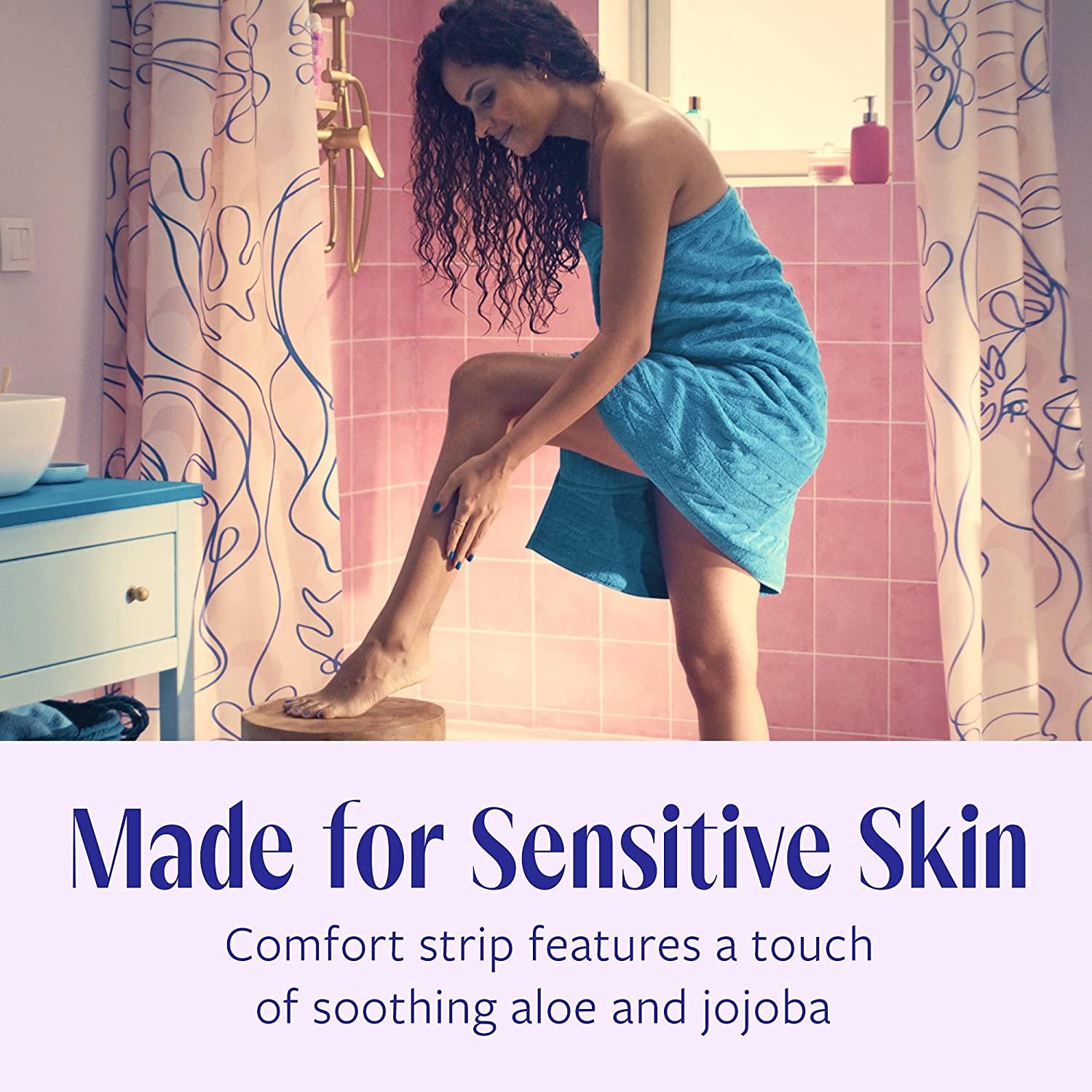 Skintimate 3 Blade Disposable Razor for Sensitive Skin - 4 Count (Pack ...