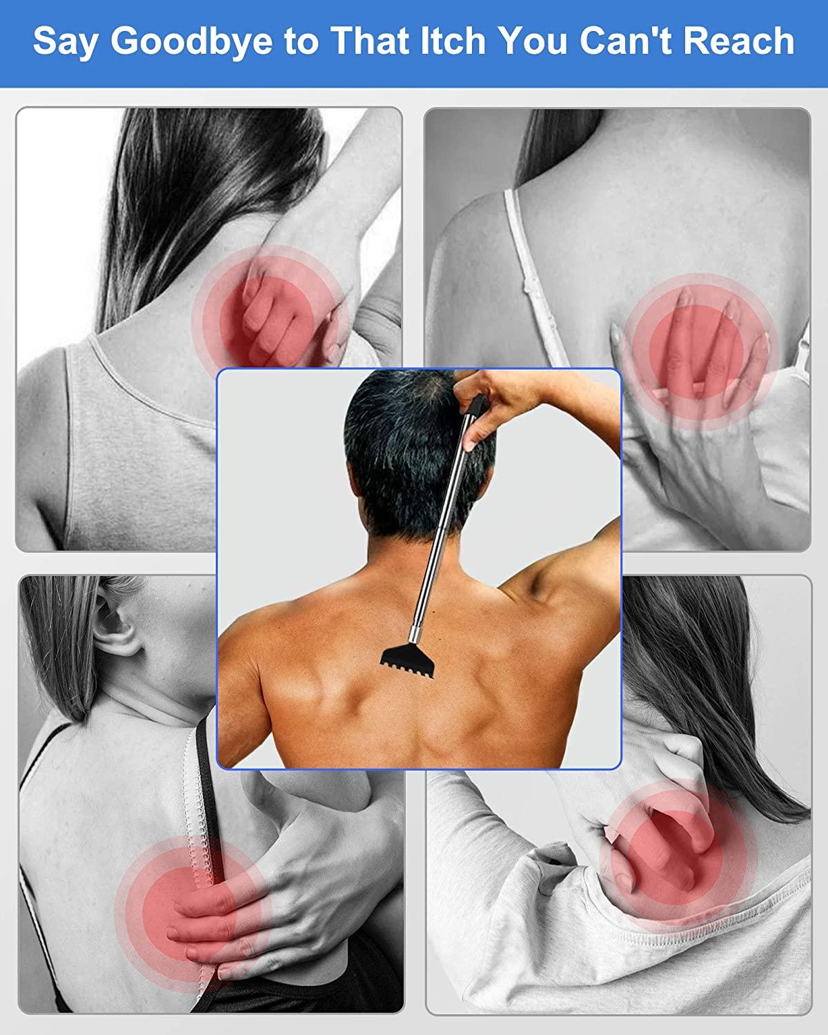ONEEKK Portable Extendable Back Scratcher 2 Pack - Metal Telescoping ...