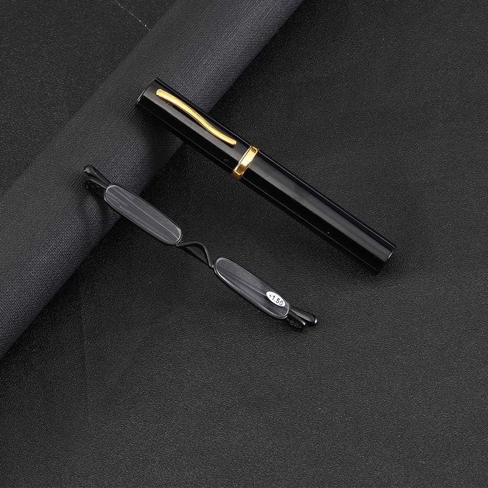 KoKoBin Mini Slim Reading Glasses +2.0 - Unisex Spring Hinge Metal ...