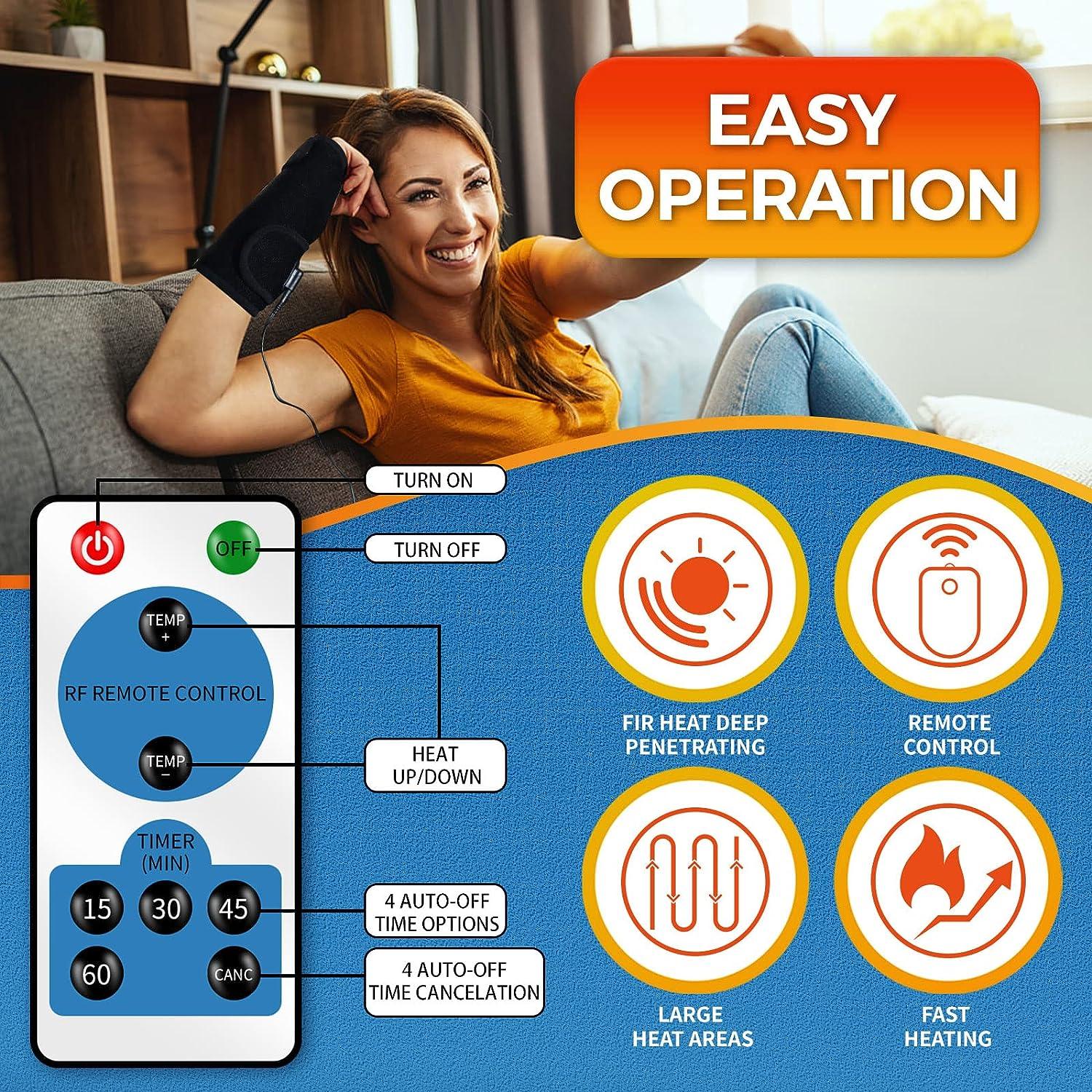 Sticro Hand Heating Pad Wrist Brace for Carpal Tunnel Relief - 6 ...