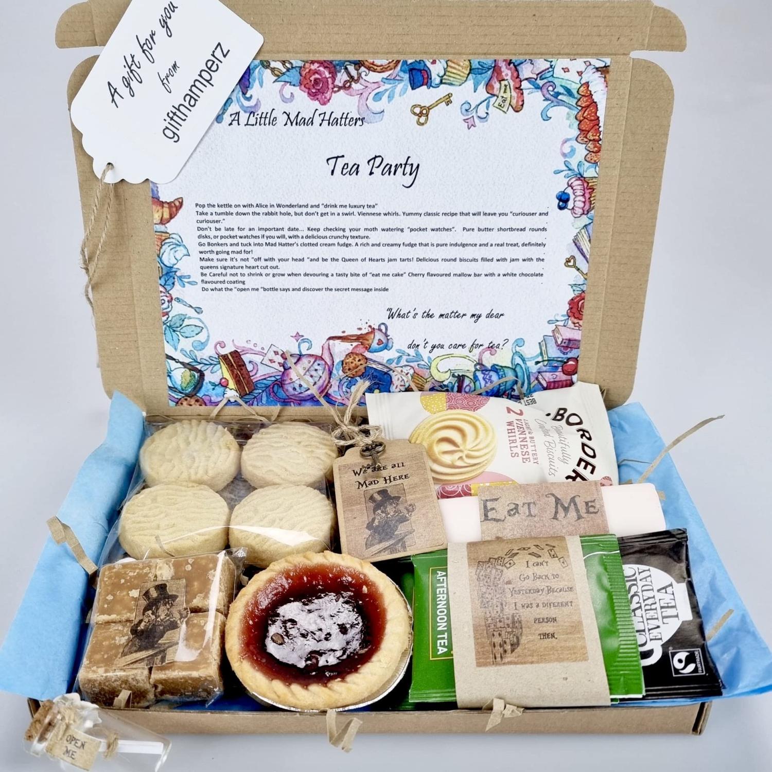 Deluxe SWEET Afternoon Tea Gift Box - Wrapped with Bow | Buy Now with ...