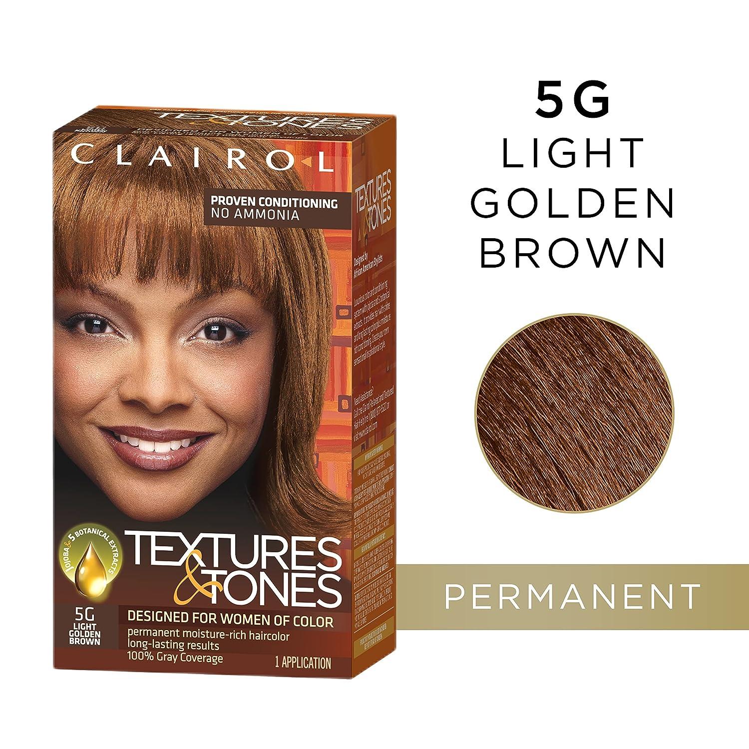 Clairol Professional Texture and Tones 1 oz Light Golden Brown Hair Dye ...