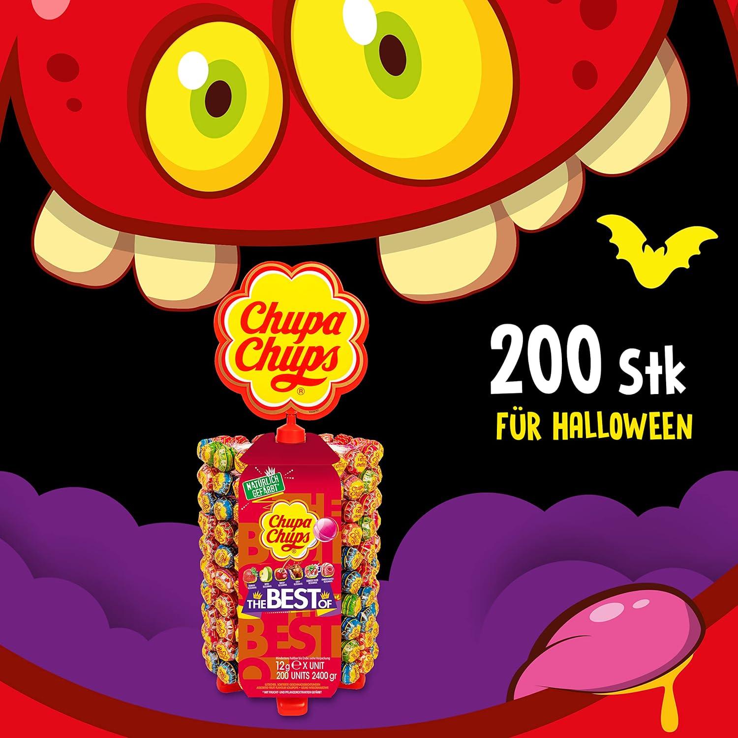 Chupa Chups Lollipop Stand - 200 Lollis in 5 Flavors | Perfect for ...