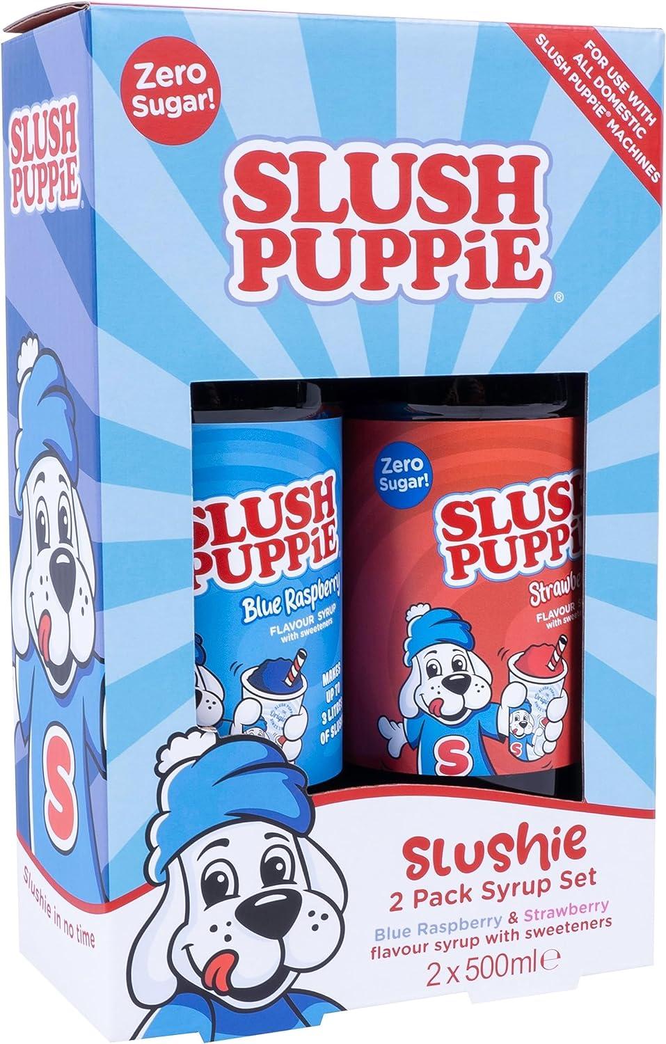 SLUSH PUPPiE ZERO 2-Pack Syrup Set. Blue Raspberry & Strawberry ...