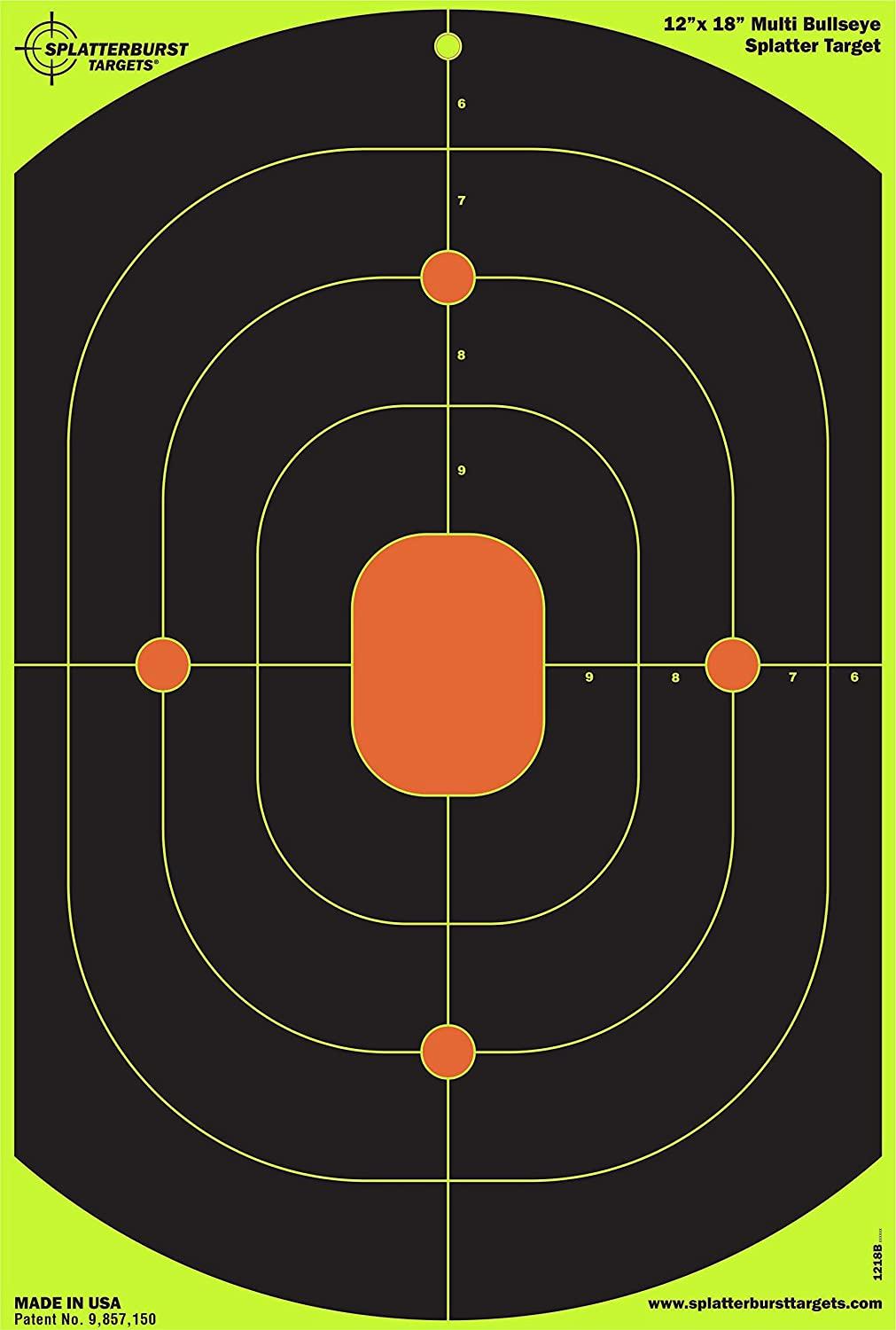 Splatterburst Targets 12x18 Bullseye Splatter Target 10 Pack ...