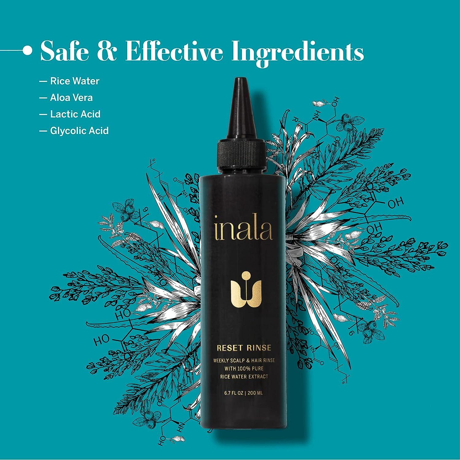 Inala Reset Rinse | Weekly Scalp & Hair Treatment | Removes Build-up for Hair Loss Prevention ...
