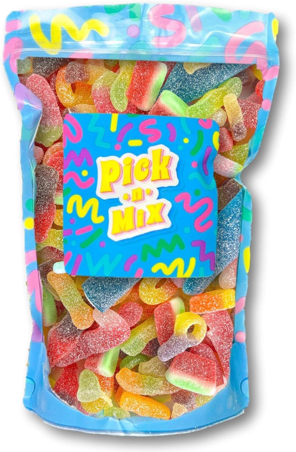 Fizzy Pick and Mix Sweets Fizzy/Sour Classic Retro Pick n Mix Candy ...