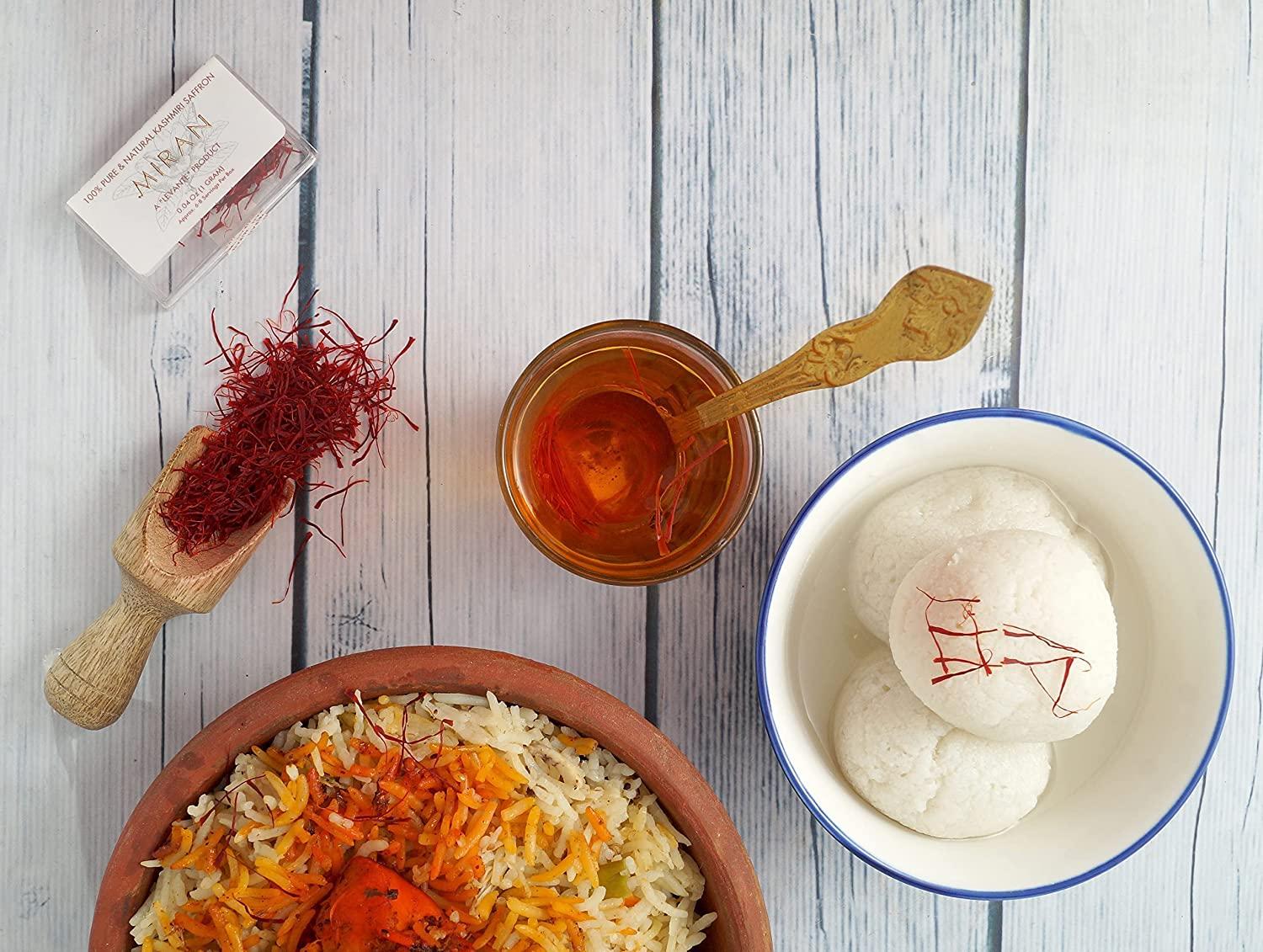 Premium Kashmir Saffron Threads 2g (0.07Oz) - High Morga Grade Saffron ...