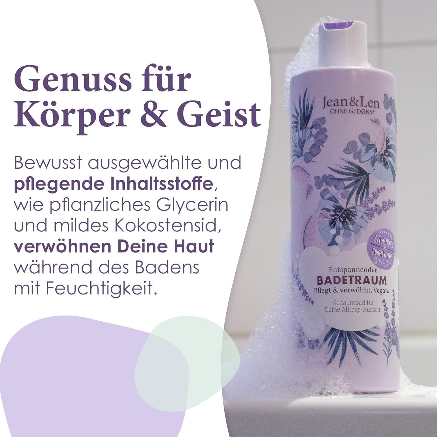 Jean & Len Relaxing Bathing Dream Eucalyptus & Lavender Foam - Vegan ...